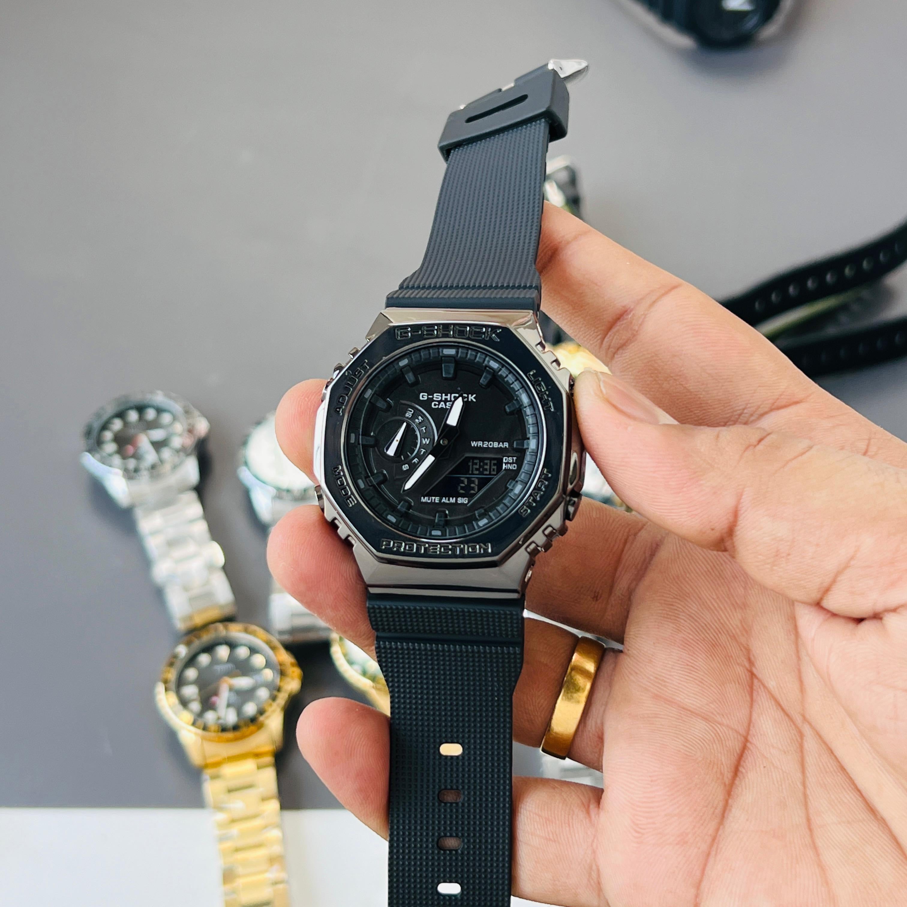 G Shock Gm2100 Metal All Black – Classy Clutches