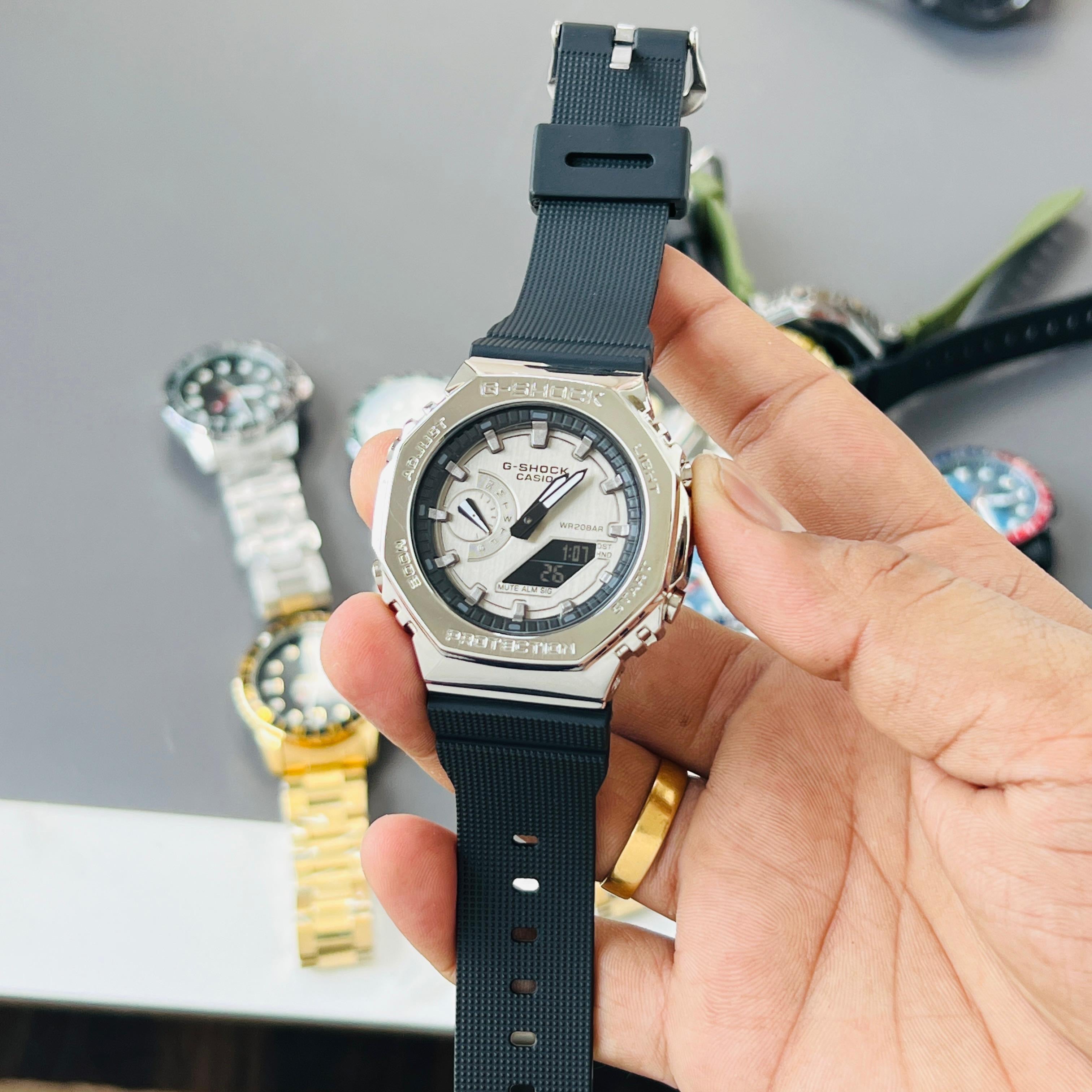 G shock Gm2100 Silver – Classy Clutches